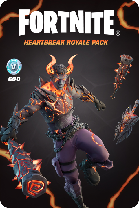 Купить ключ DLC Fortnite Heartbreak Royale Pack + 600 V-Bucks Xbox One/Series Аргентина